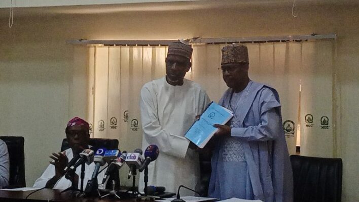 Ex-NUC boss hands over to acting Executive Secretary, Chris Maiyaki ...